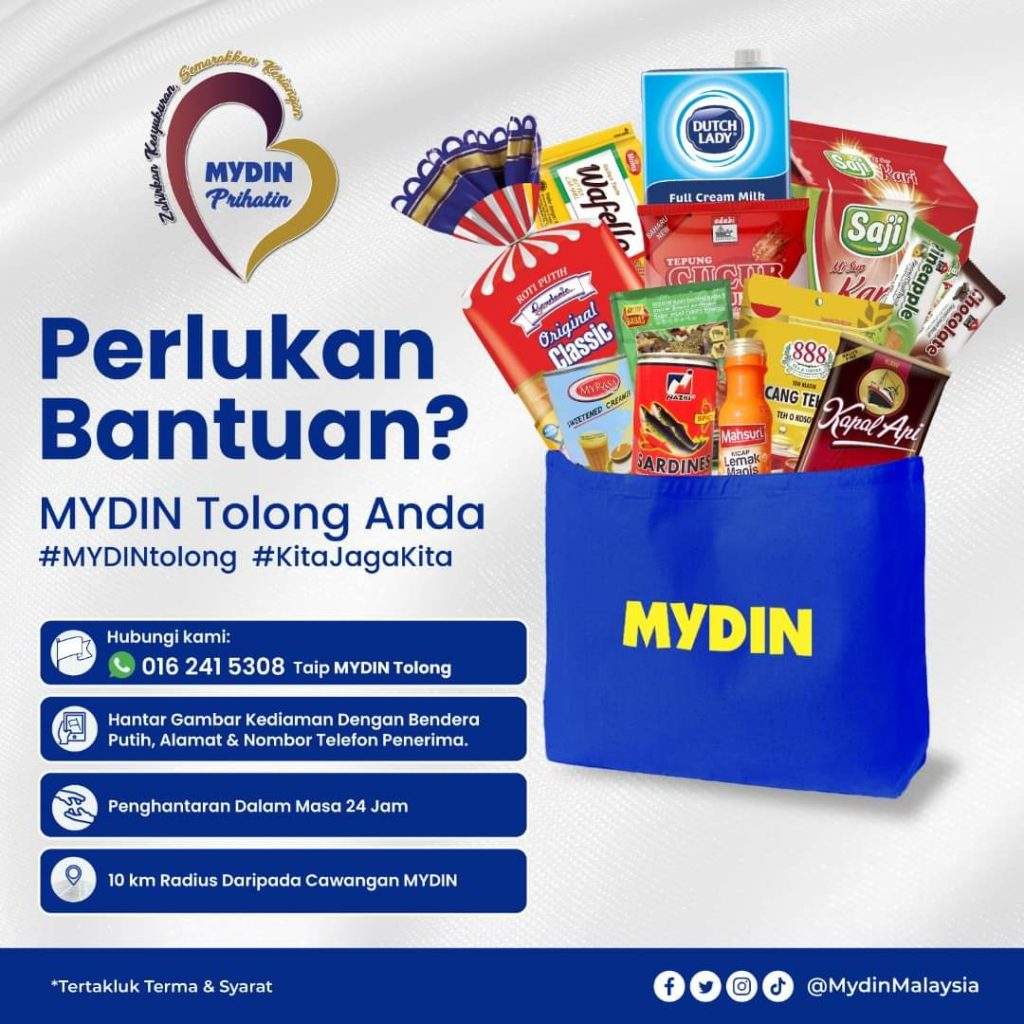 Bantuan Makanan MYDIN Tolong 2021 - TCER.MY