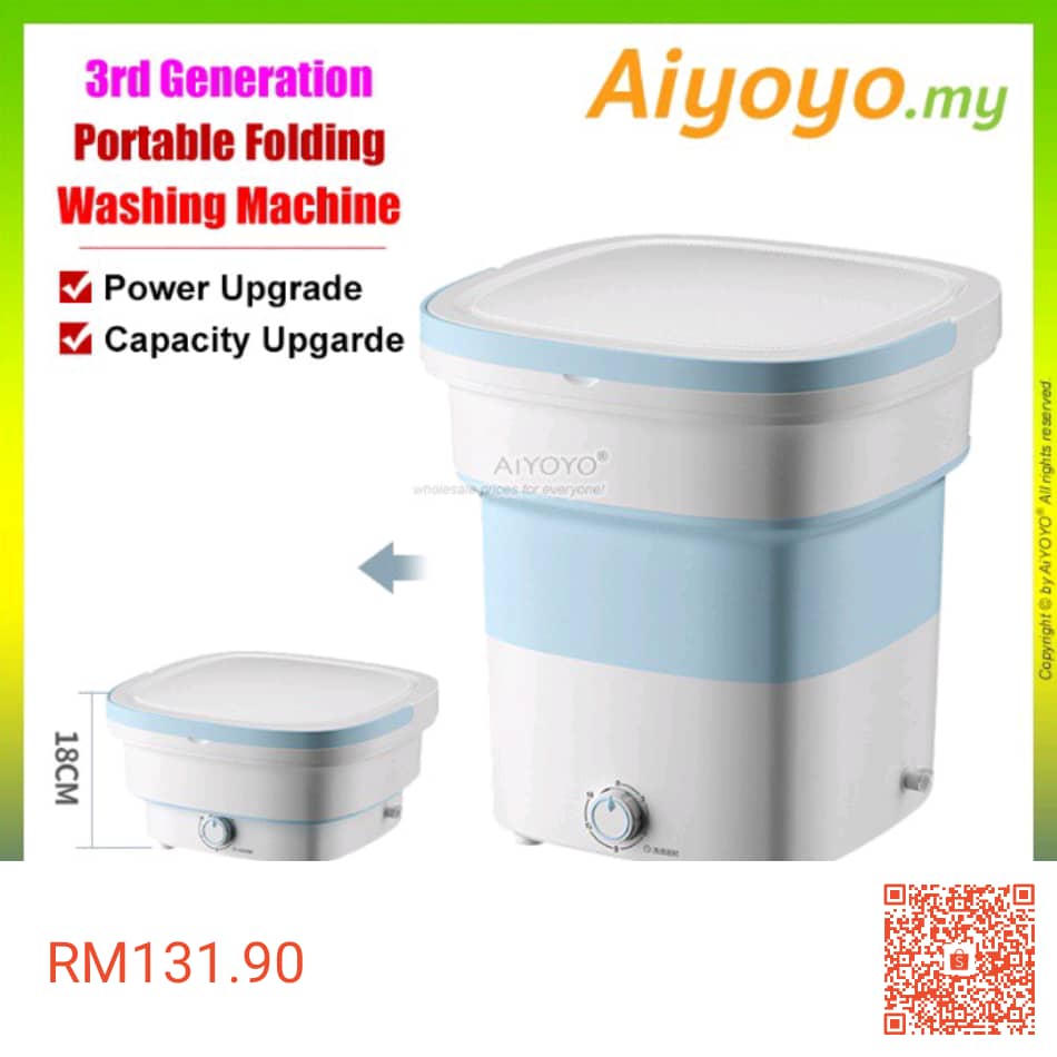 Mesin Basuh Lipat Mini Shopee Hanya Bawah RM150 Untuk Keluarga - TCER.MY