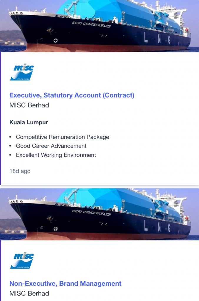 Kerja Kosong Official Di MISC Berhad September 2021 - TCER.MY