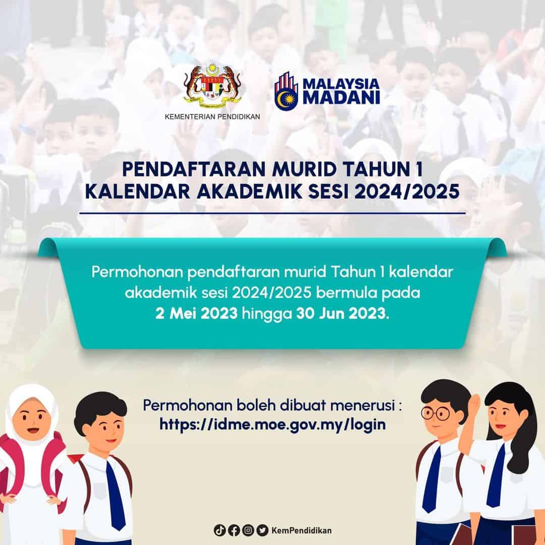 Pendaftaran Tahun 1 Sesi 2024/2025 - TCER.MY