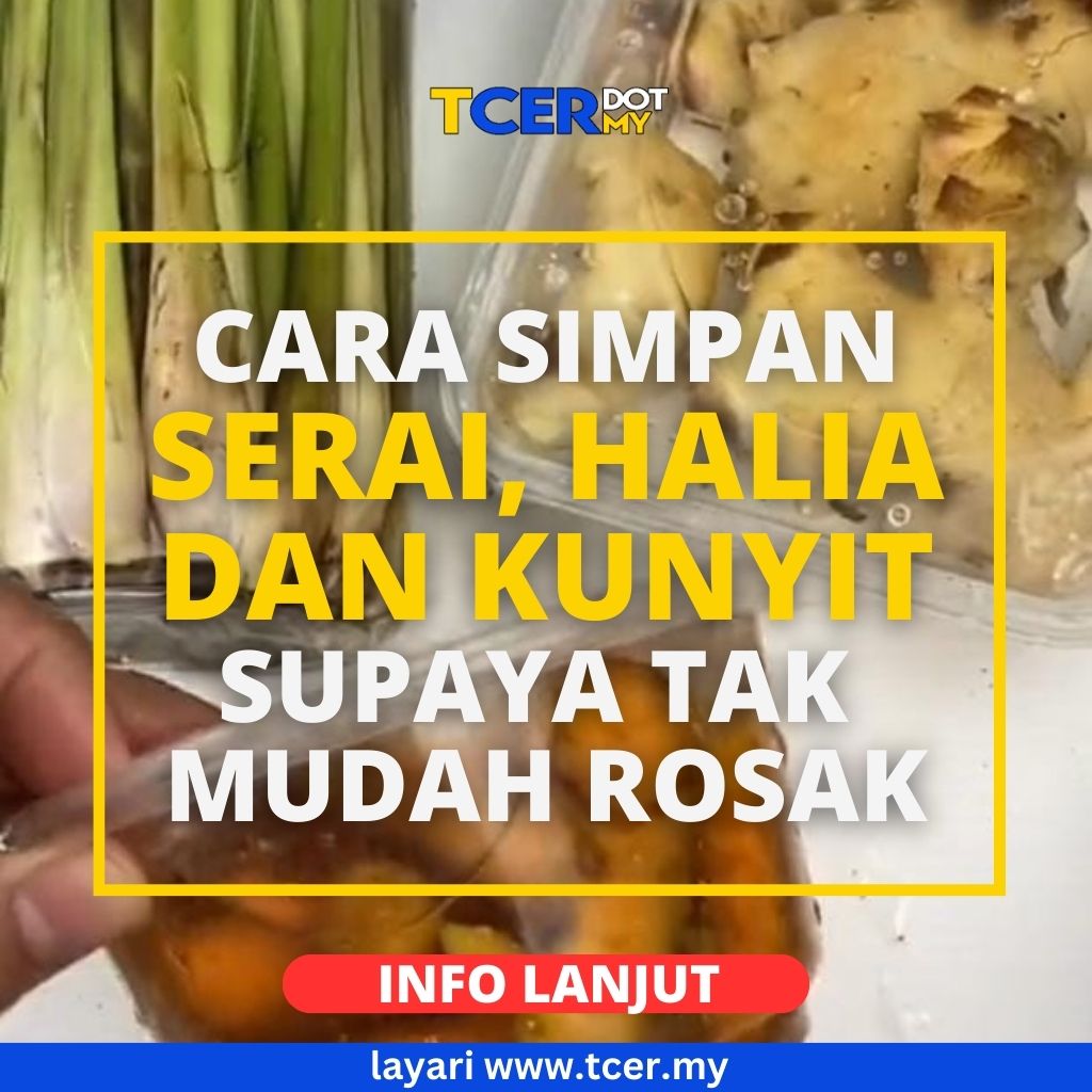 Cara Simpan Serai, Halia Dan Kunyit Untuk Tahan Lama & Tidak Cepat ...