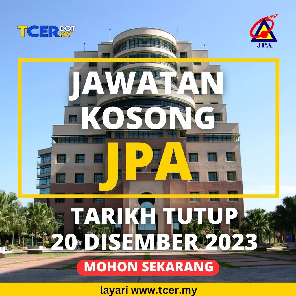 Jawatan Kosong JPA Disember 2023 - TCER.MY