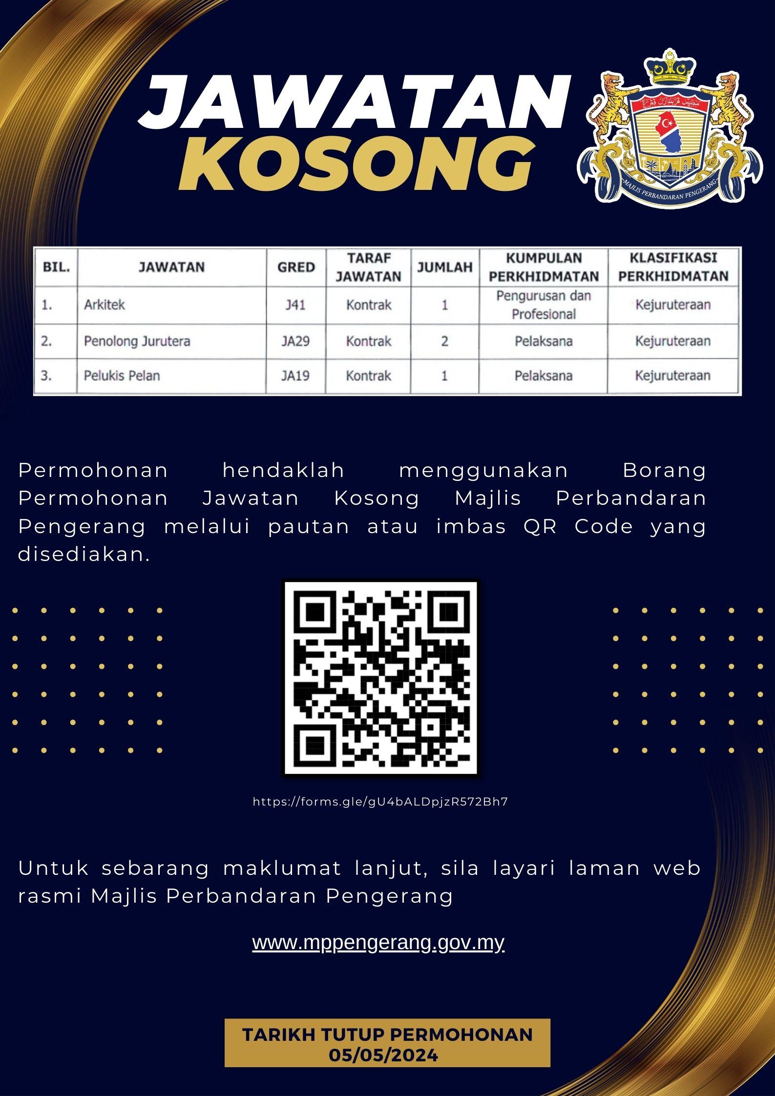 Pengambilan Jawatan Kosong Majlis Perbandaran Pengerang 2024 - TCER.MY