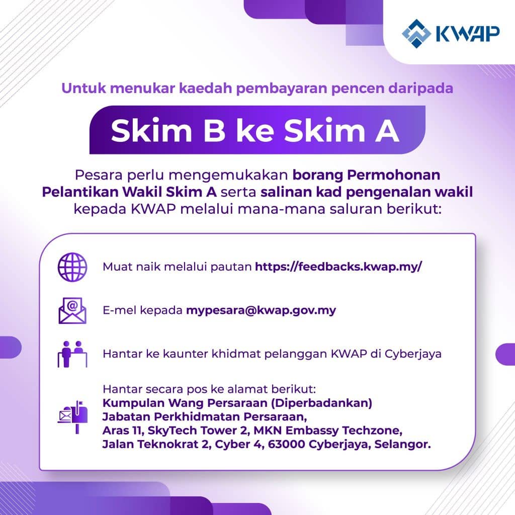 Skim Pencen 2024: Cara Tukar Kaedah Pembayaran Skim B Ke Skim A - TCER.MY