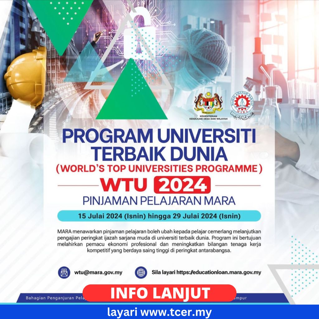 WTU 2024: Pinjaman Pelajaran MARA World’s Top Universities Programme ...