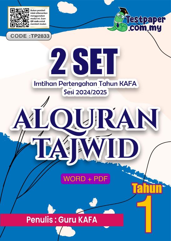 SOALAN TAJWID AL QURAN TAHUN 1 PERTENGAHAN TAHUN KAFA 2024 2025 - TCER.MY