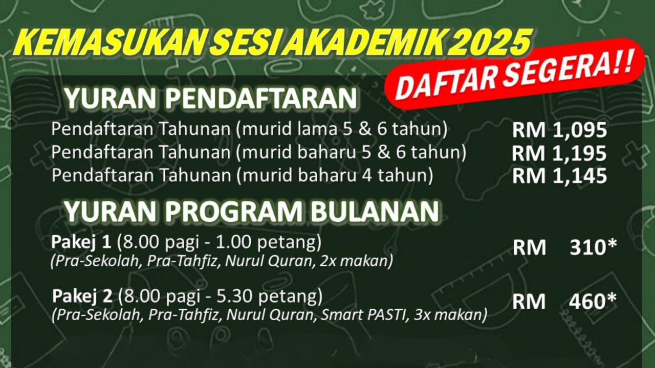 Kenapa Perlu Hantar Anak Ke PASTI? Ini Senarai Yuran PASTI 2025 - TCER.MY