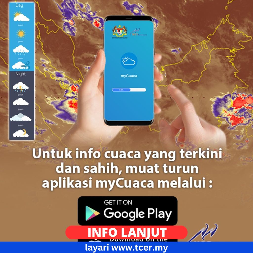 Aplikasi MyCuaca: Info Cuaca Terkini Hanya Di Hujung Jari - TCER.MY
