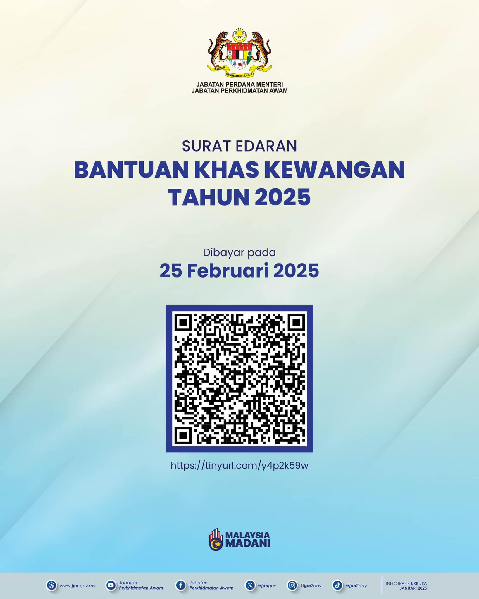 Bantuan Khas Kewangan 2025 Untuk Penjawat Awam & Pesara - TCER.MY