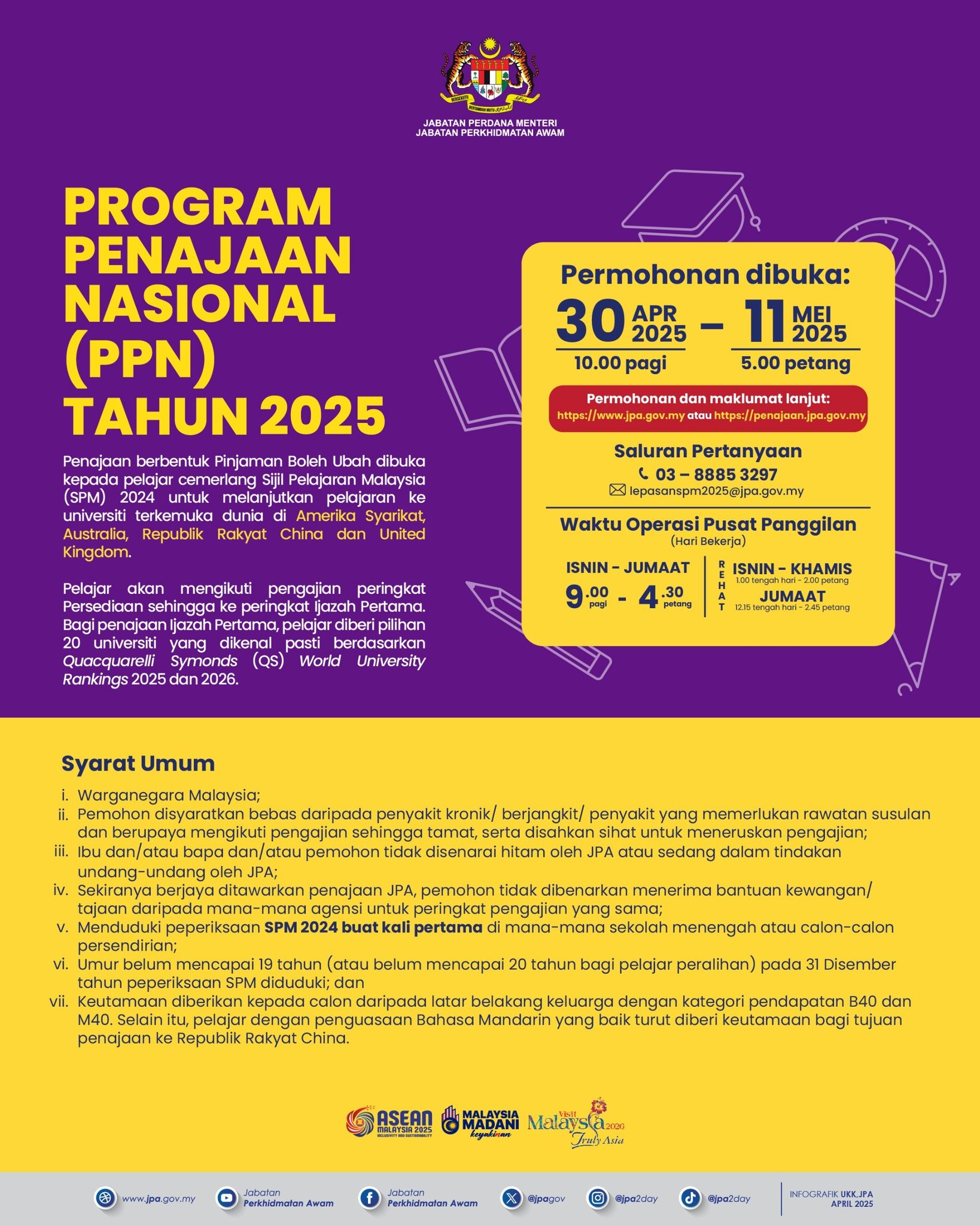 Program Penajaan Nasional (PPN) Tahun 2025 - TCER.MY