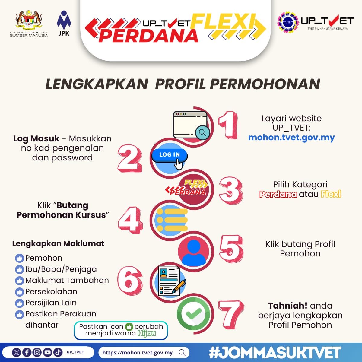 Permohonan UP TVET Perdana Ambilan Julai 2025 - TCER.MY