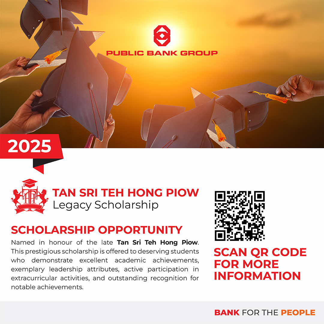Biasiswa Public Bank 2025: Biasiswa Legasi Tan Sri Teh Hong Piow - TCER.MY