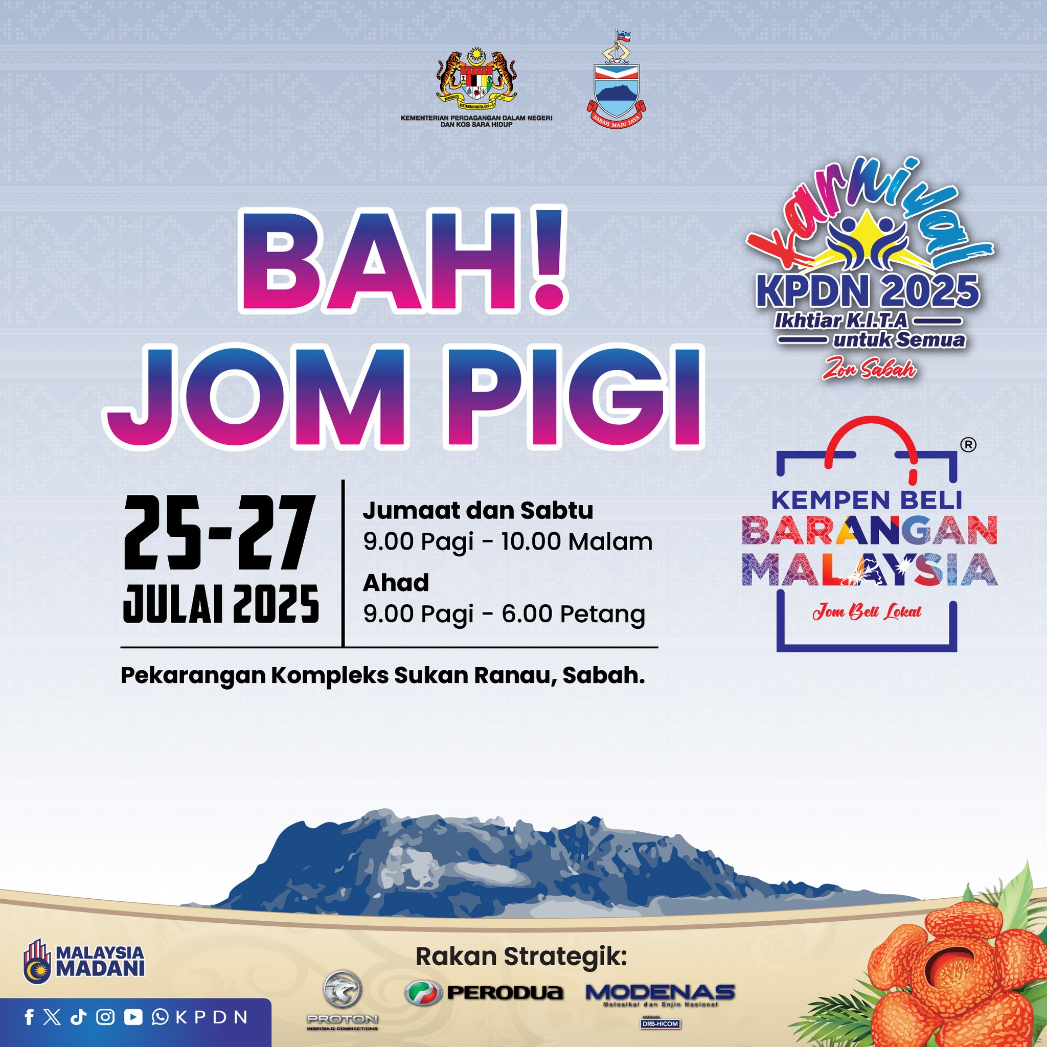 Karnival KPDN 2025 & Kempen Beli Barangan Malaysia Zon Sabah - TCER.MY